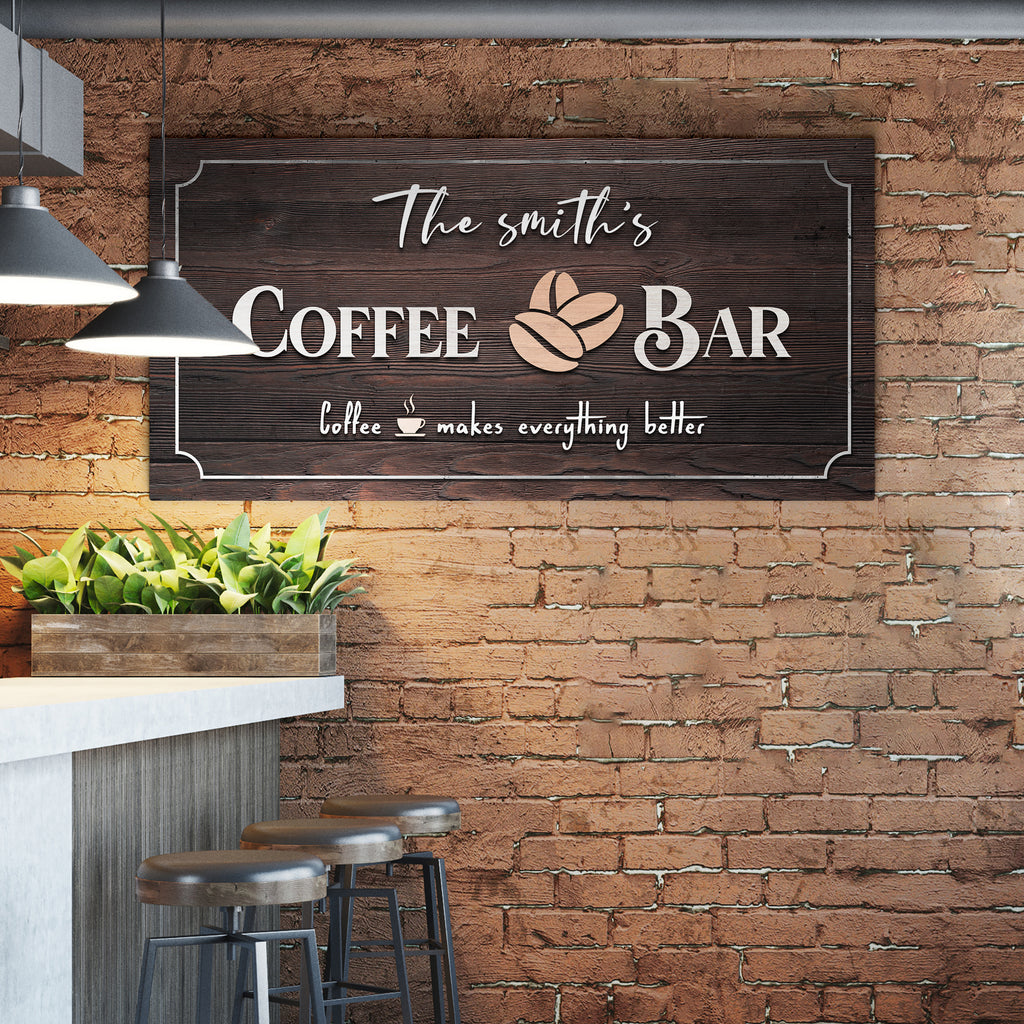 Shop Unique Coffee Bar Signs And Wall Decor From Tailored Canvases Shop Unique Coffee Bar Signs And Wall Decor From Tailored Canvases