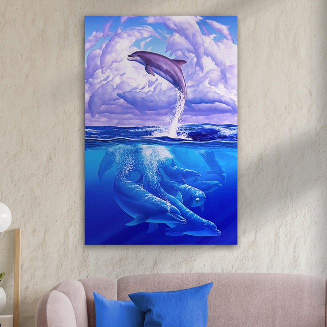 Dolphin Wall Art Will Spruce Up Your Home Decor | Tailored Canvases