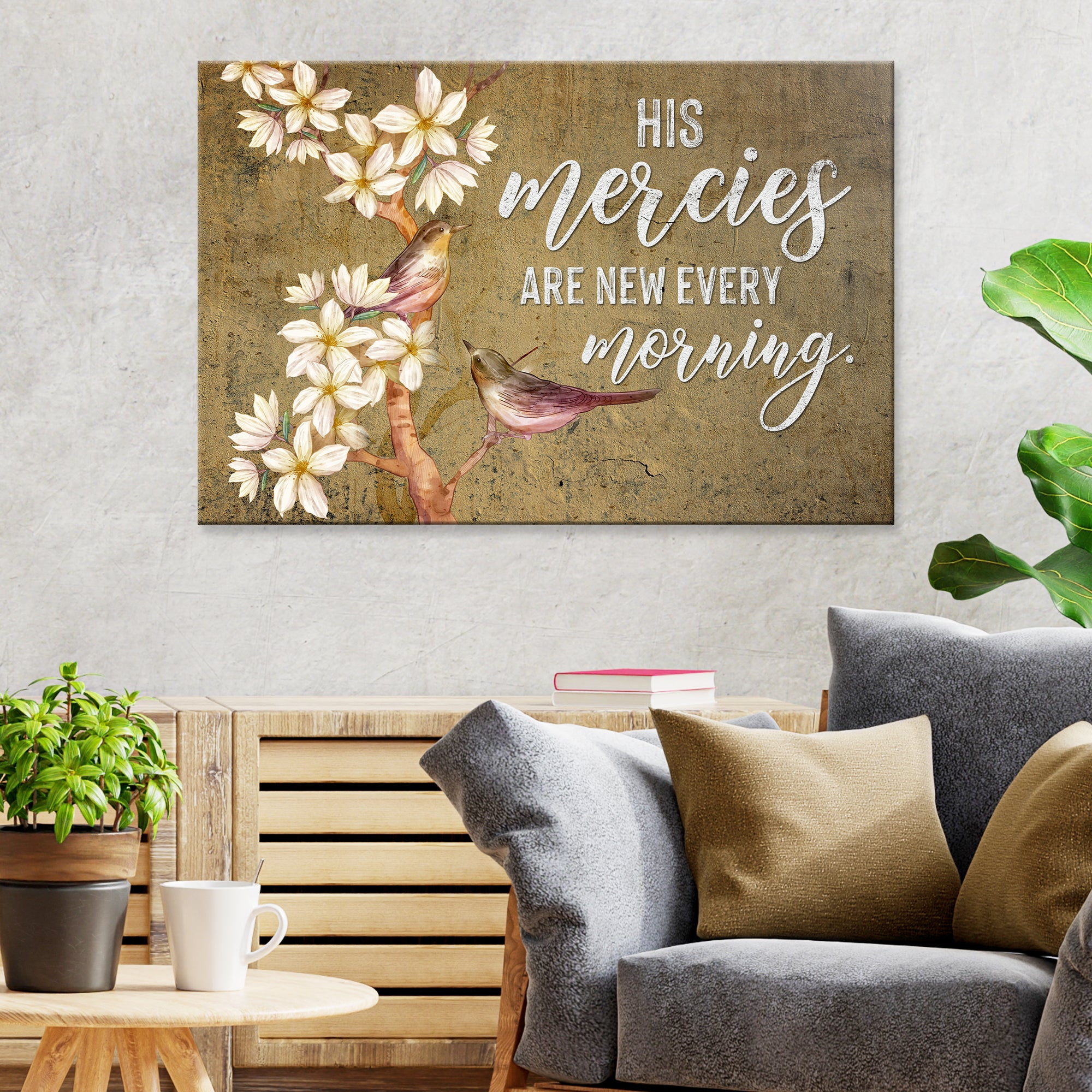 His Mercies Are New Every Morning Sign II - Tailored Canvases