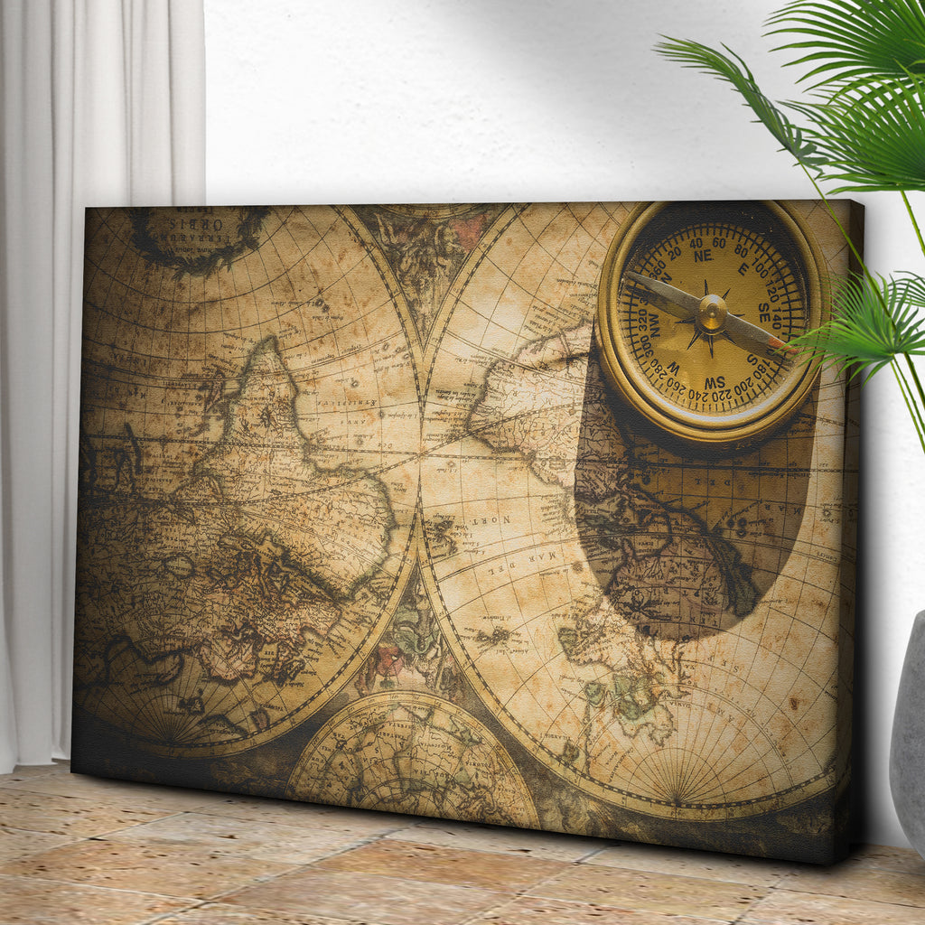 Feeling Lost? This Map Canvas Wall Art Will Keep You On Track ...