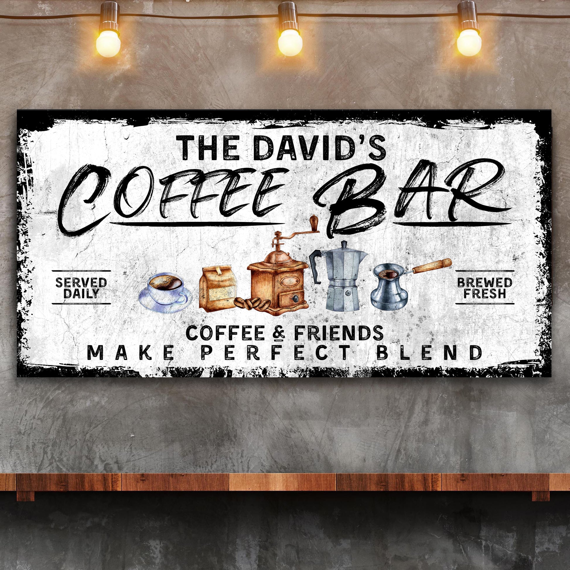 Why Every Coffee Lover Needs a Personalized Coffee Bar Sign | Tailored ...
