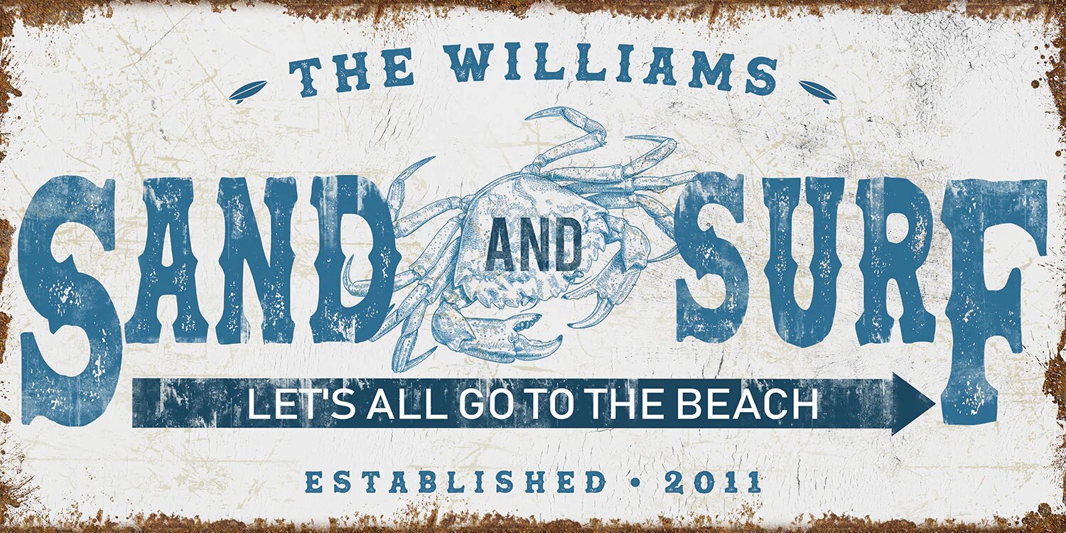 Beach and Coastal Signs | Tailored Canvases