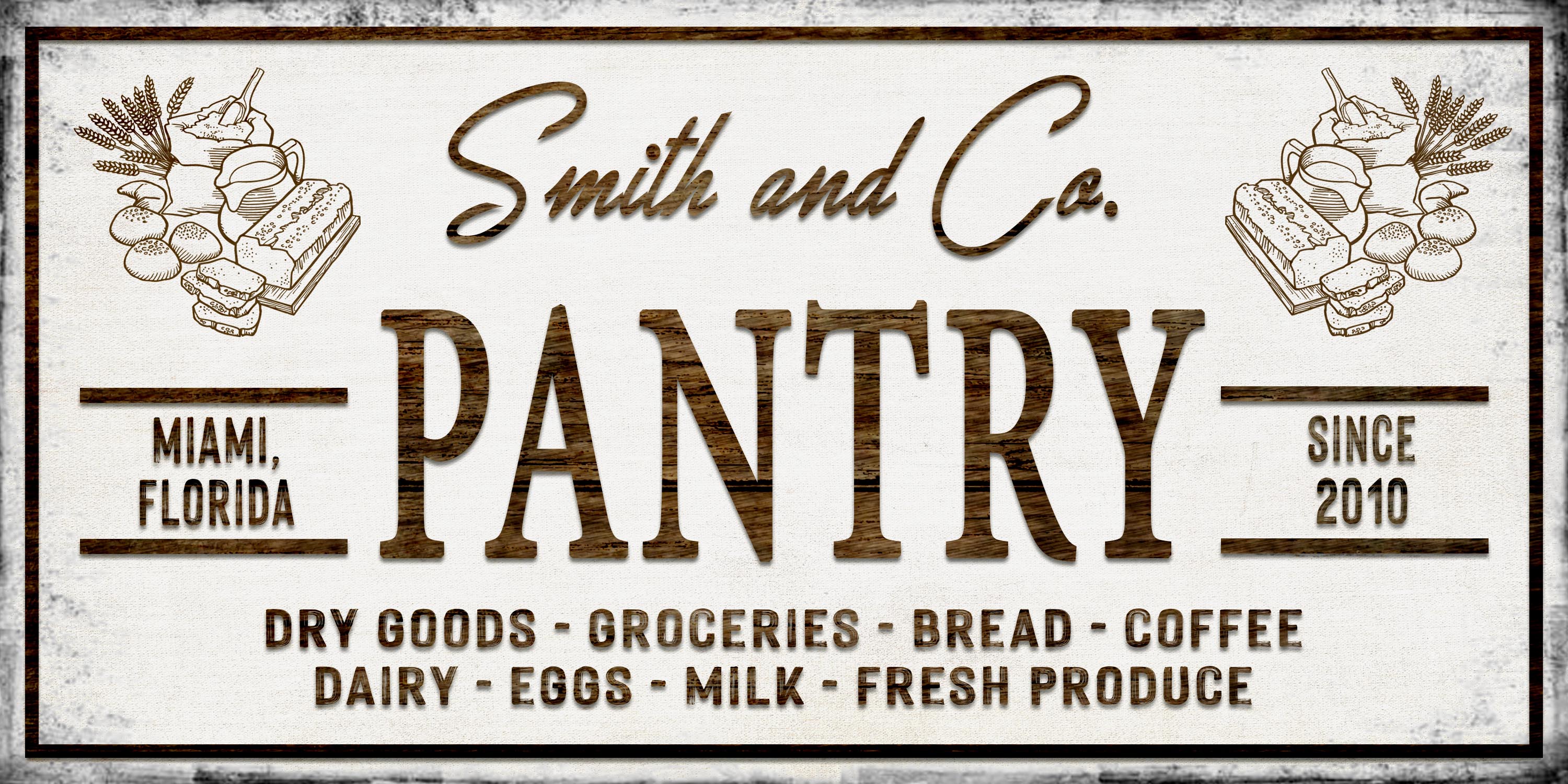 Pantry Signs - Wall Art, Canvas Prints & Wall Decor | Tailored Canvases