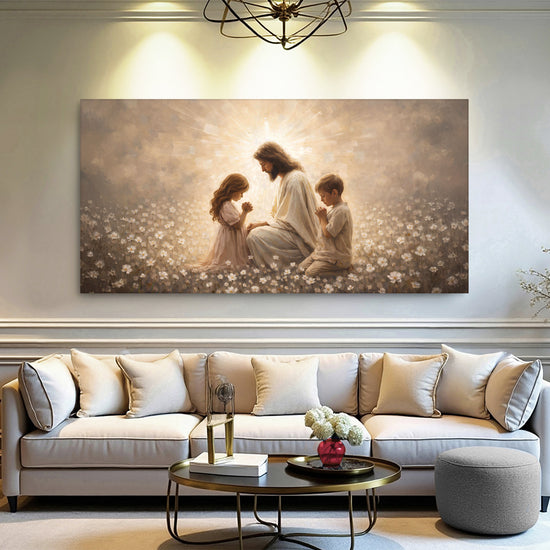 A Prayer in His Presence Faith Wall Art | Tailored Canvases