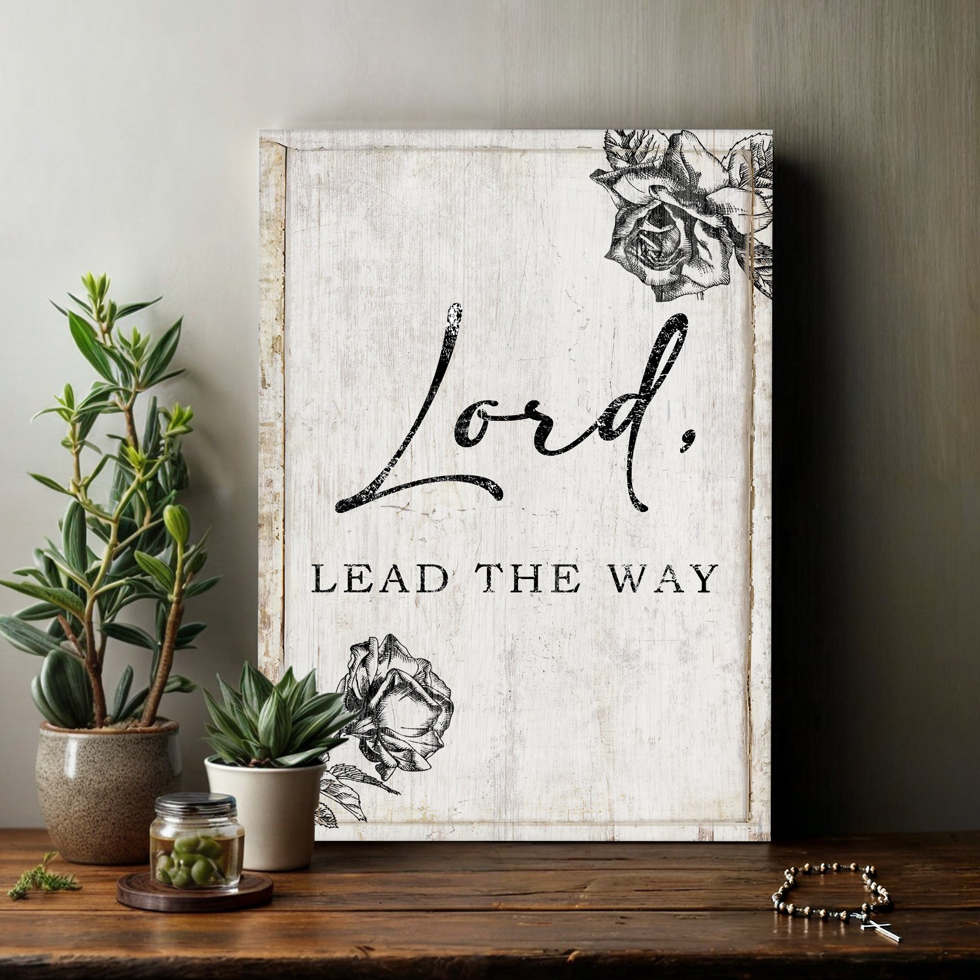 Lord Lead The Way Faith Sign | Tailored Canvases