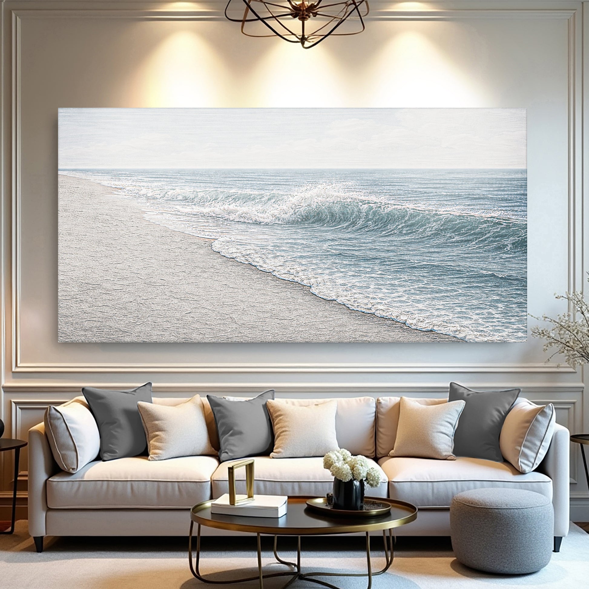 Abstract Beach Shore Wall Art II | Tailored Canvases