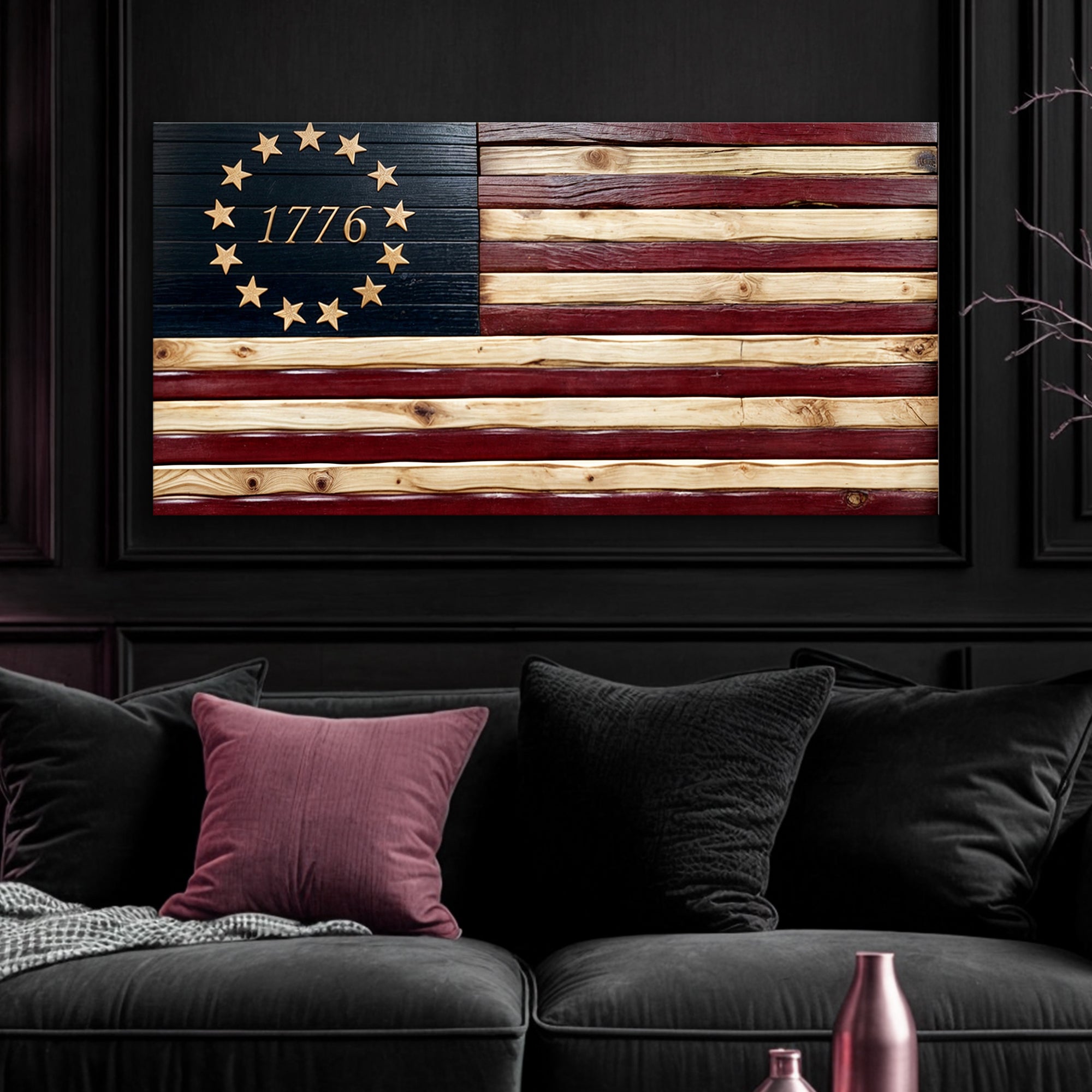 1776 American Flag Wall Art | Tailored Canvases