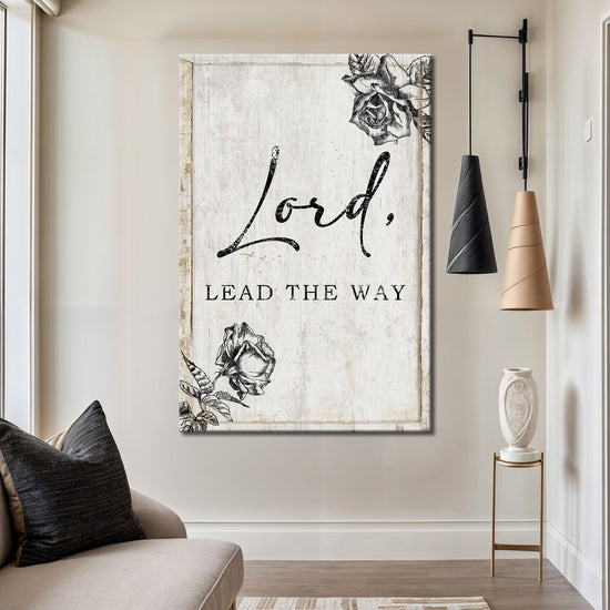 Lord Lead The Way Faith Sign | Tailored Canvases