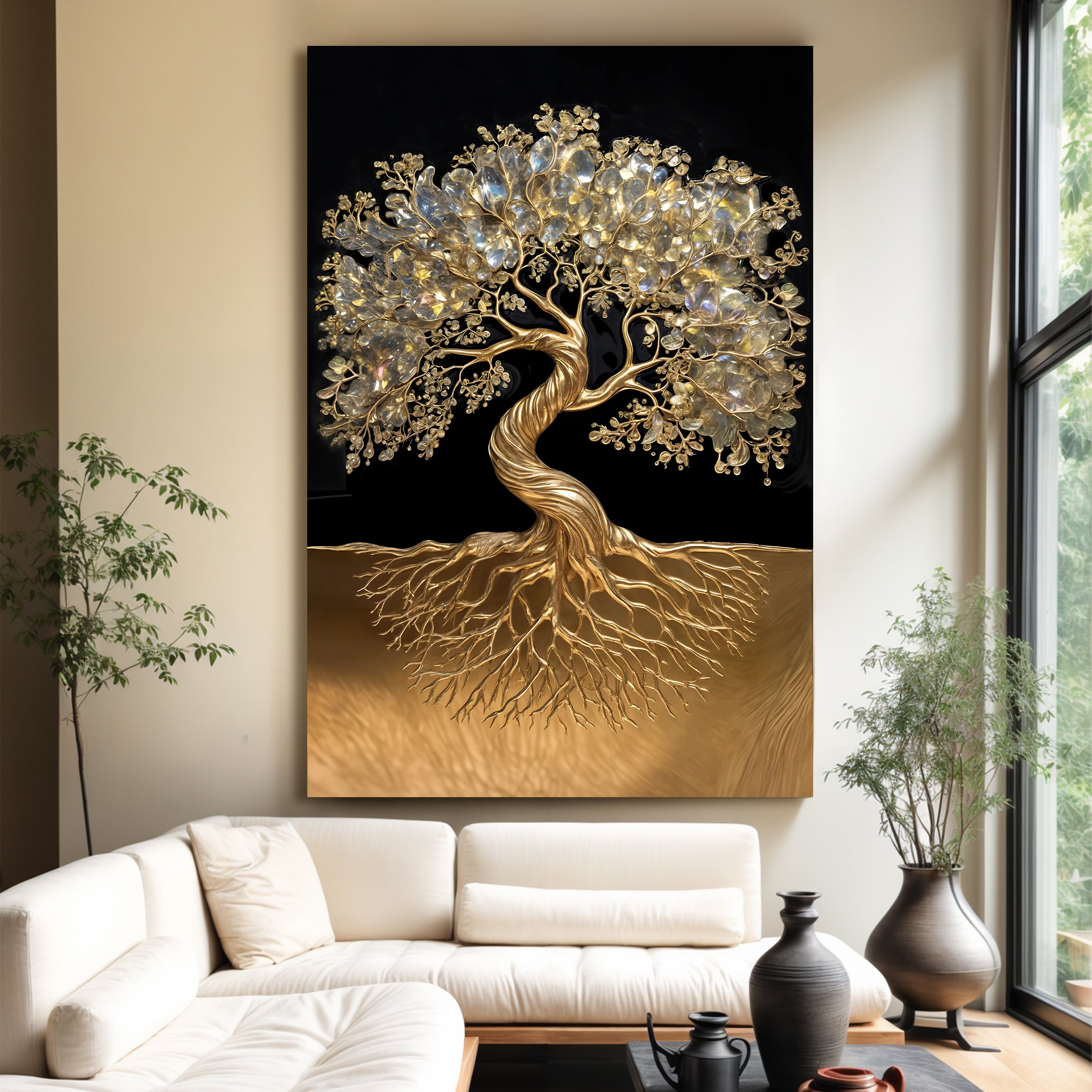 3D Minimalist Tree of Life Wall Art | Tailored Canvases