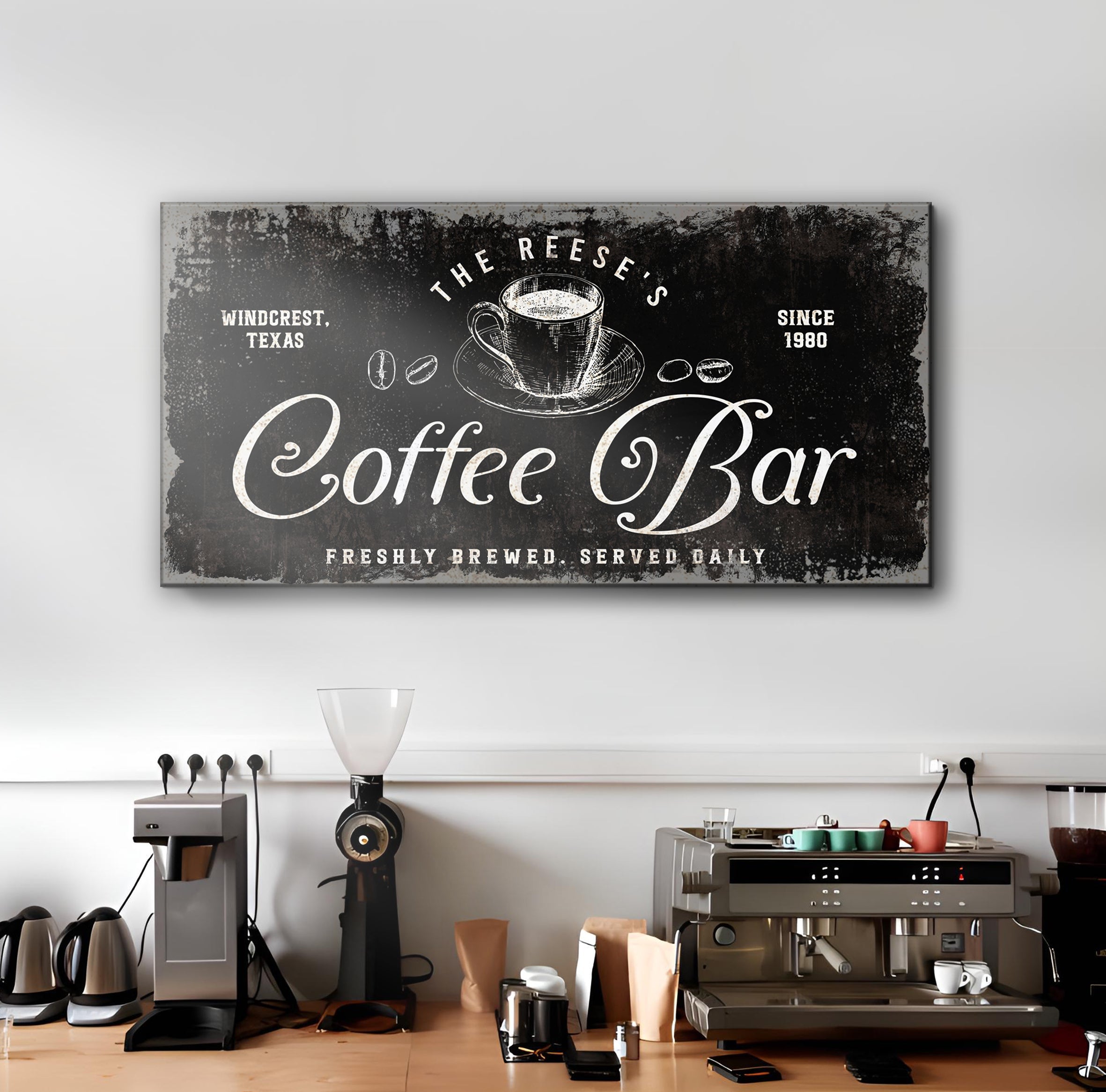 Coffee Bar Signs | Coffee Signs for Coffee Bar – Tailored Canvases