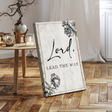 Lord Lead The Way Faith Sign | Tailored Canvases