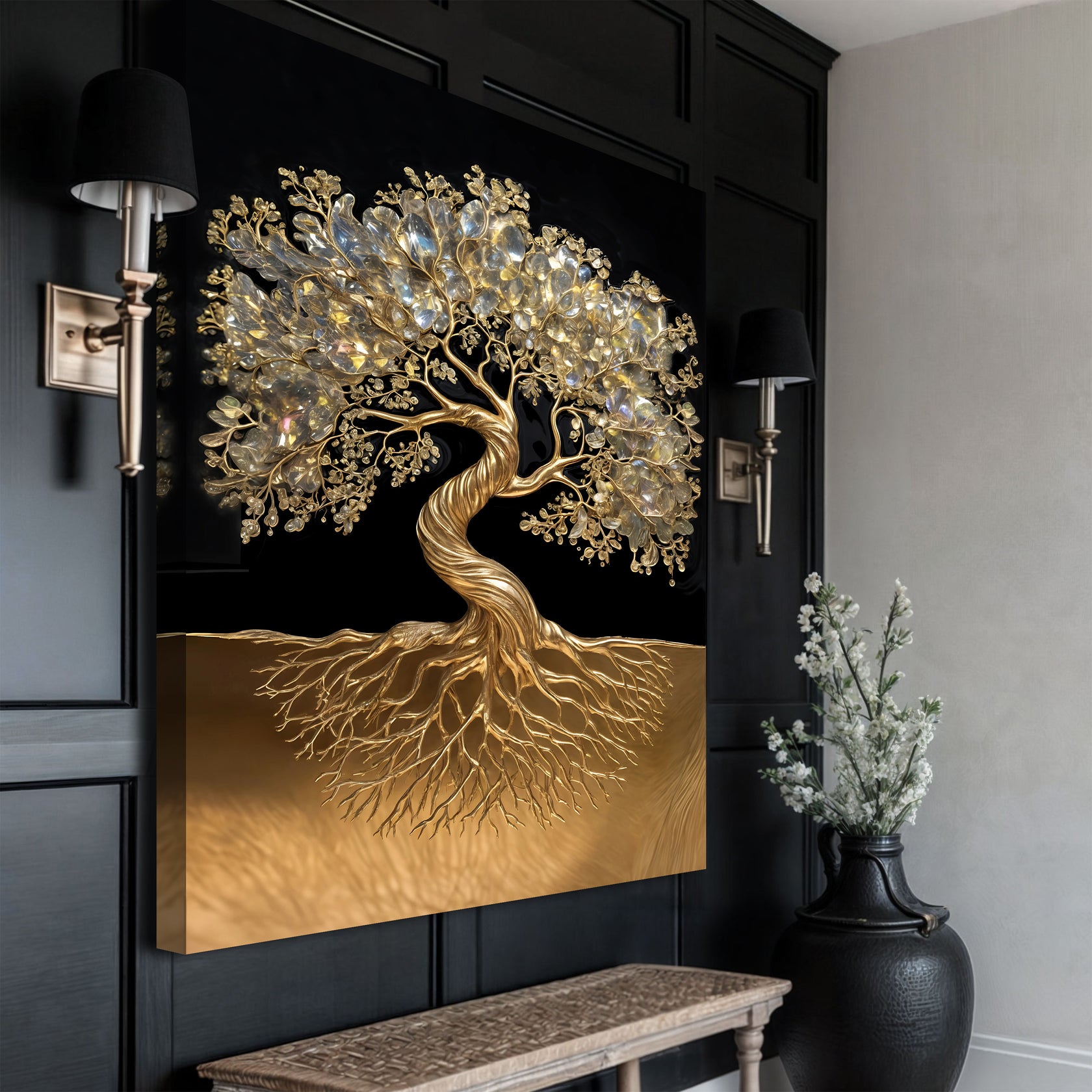 3D Minimalist Tree of Life Wall Art | Tailored Canvases