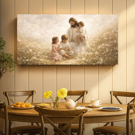 Christ Among the Little Ones Faith Wall Art | Tailored Canvases
