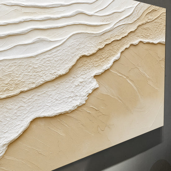 Neutral Ocean Waves Wall Art | Tailored Canvases