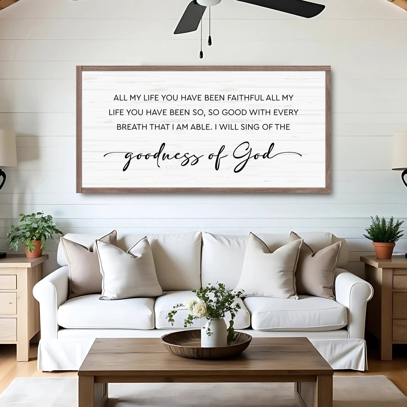 Goodness Of God Faith Sign III | Tailored Canvases