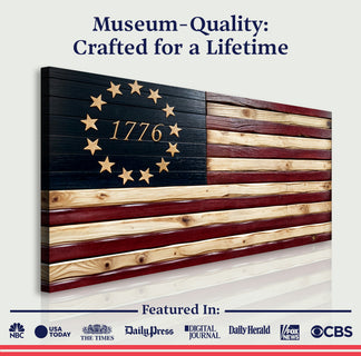 1776 American Flag Wall Art | Tailored Canvases