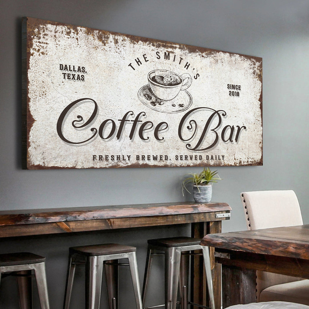 Coffee Bar Signs | Coffee Signs for Coffee Bar – Tailored Canvases