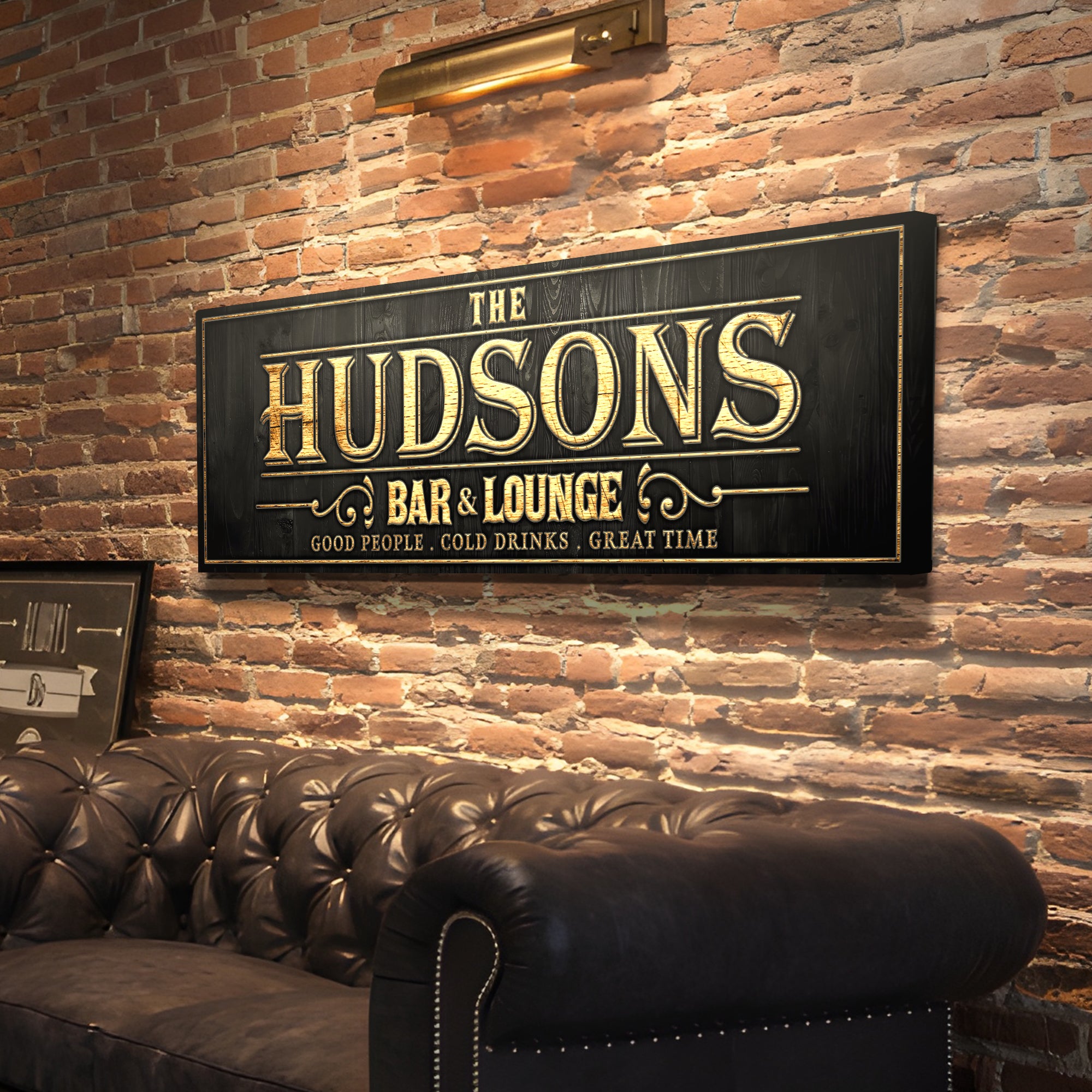 Custom bar sign, personalized bar and lounge sign with name| Wall decor ...