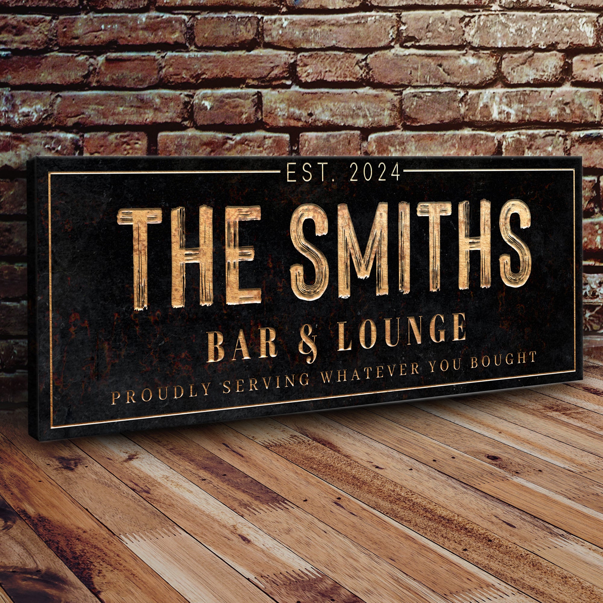 Custom bar and lounge sign, personalized bar lounge signs for home with ...