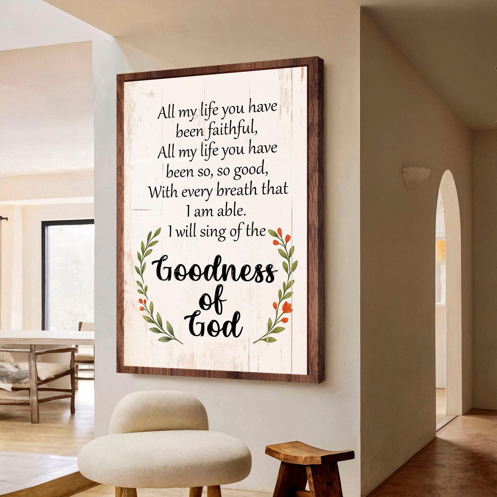 Goodness of God Faith Sign IV | Tailored Canvases