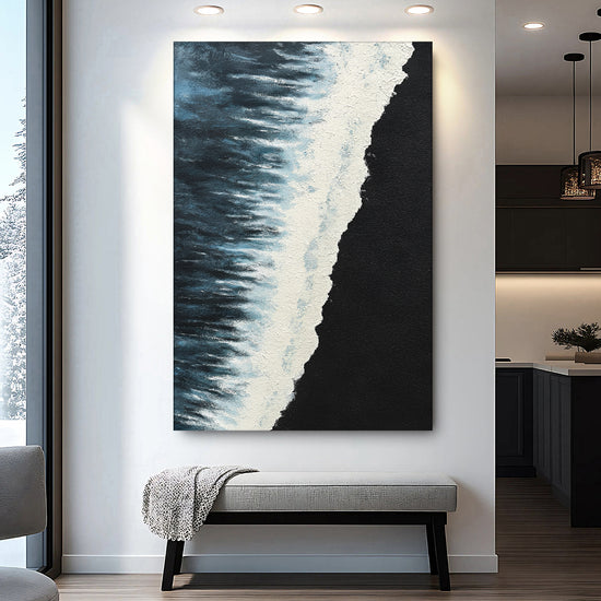 The Seaside Seascape Abstract Wall Art | Tailored Canvases