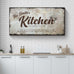 Family Kitchen Sign Personalized Canvas Wall Art – Tailored Canvases