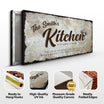 Family Kitchen Sign Personalized Canvas Wall Art – Tailored Canvases