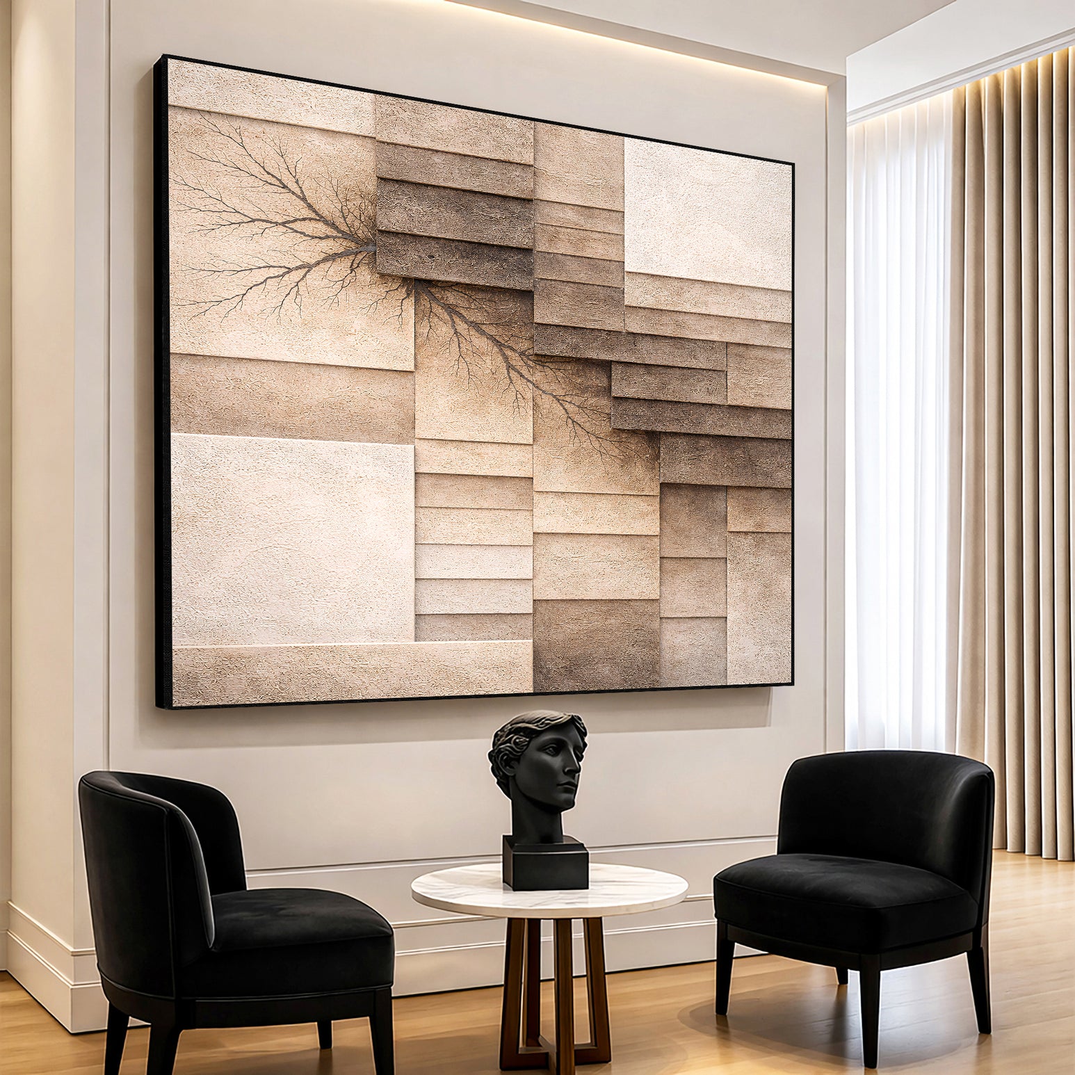 Fractured Earth Layers Wall Art | Tailored Canvases