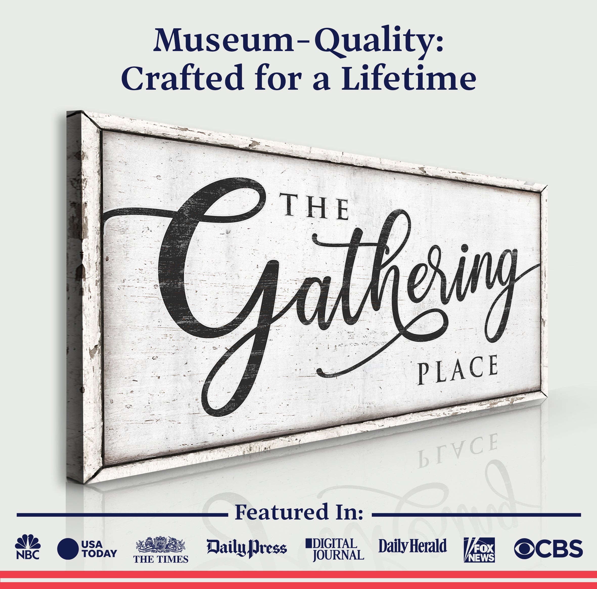 The Gathering Place Sign II | Tailored Canvases