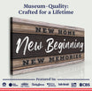 New Home, New Beginning Sign V | Tailored Canvases