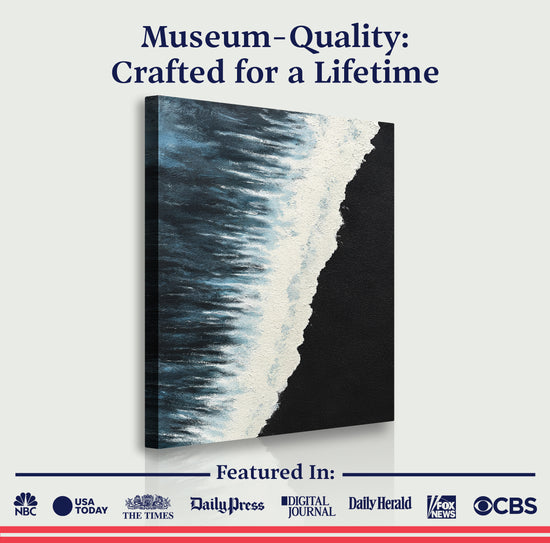 The Seaside Seascape Abstract Wall Art | Tailored Canvases