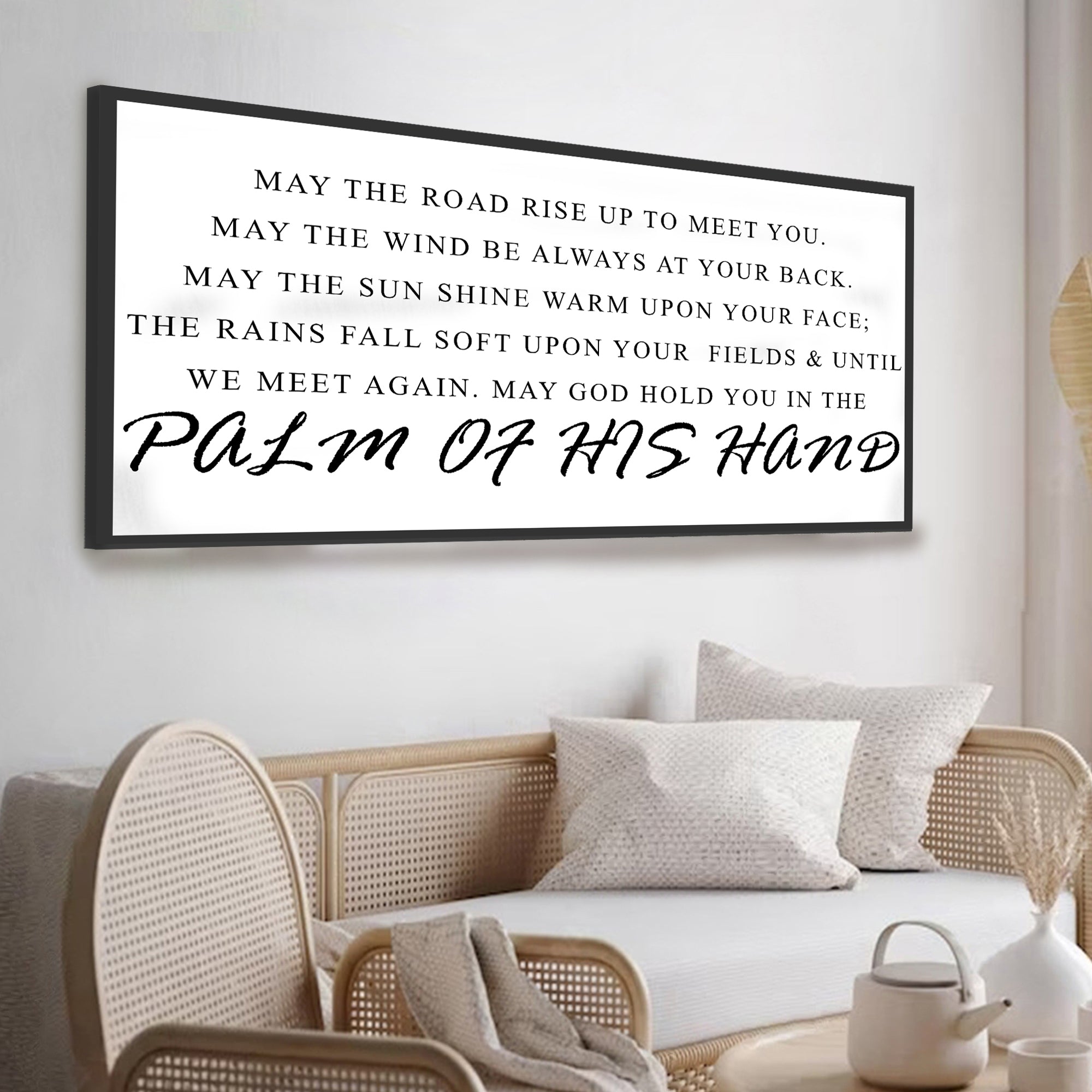 Irish blessing farmhouse sign canvas, Elegant irish blessing for ...