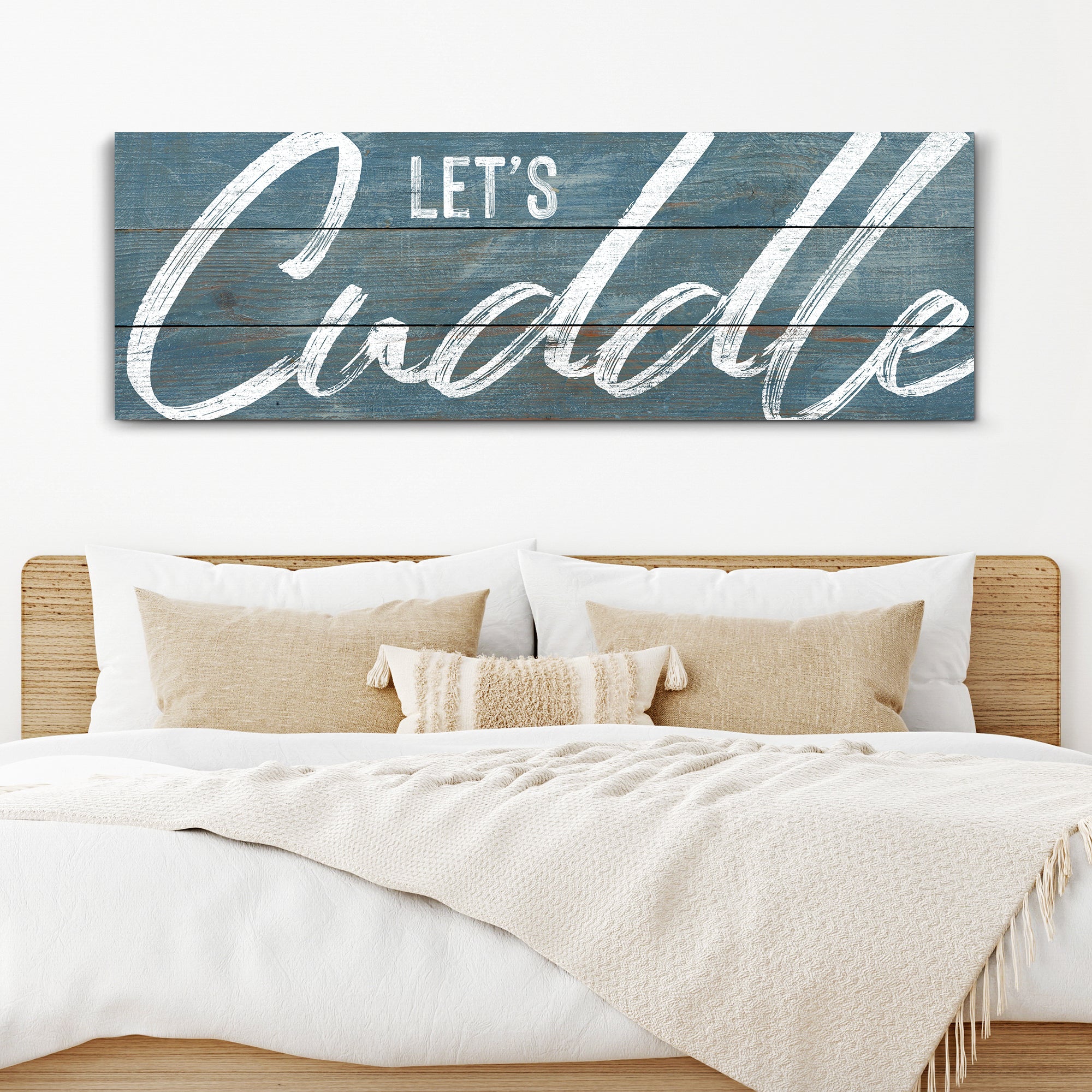 Let's Cuddle Sign | Tailored Canvases