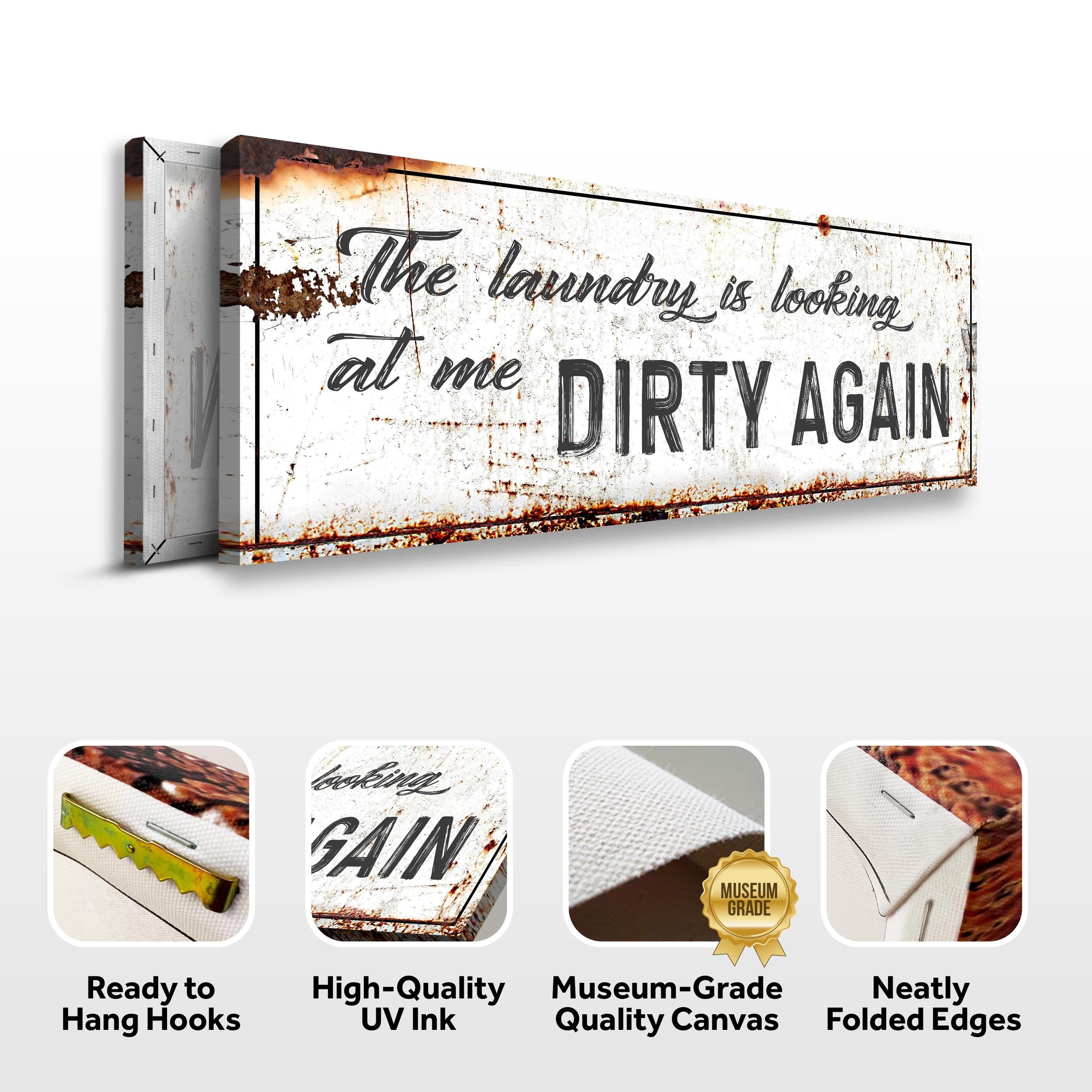 Dirty Laundry Sign - Tailored Canvases