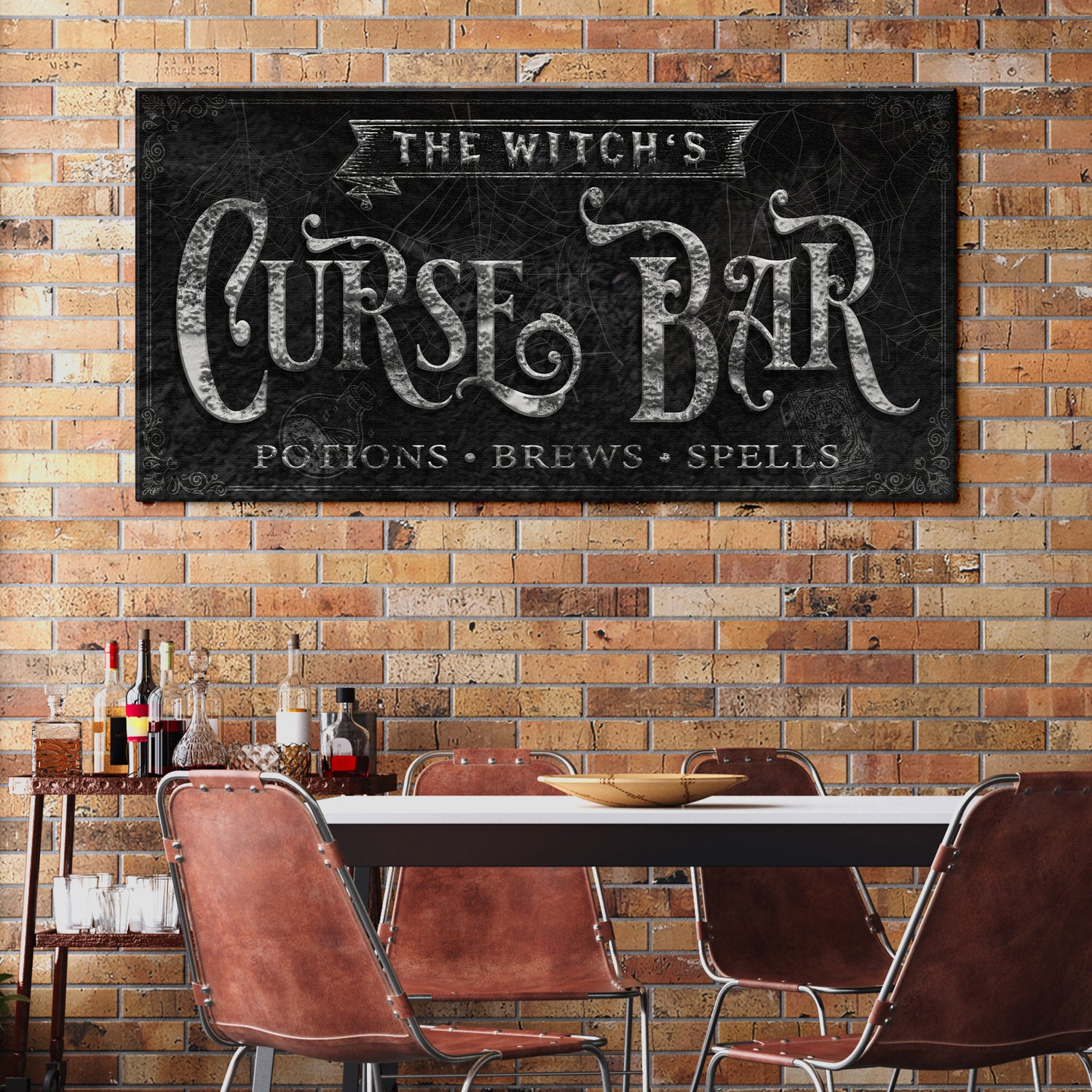 The Witch's Curse Bar Sign II | Tailored Canvases