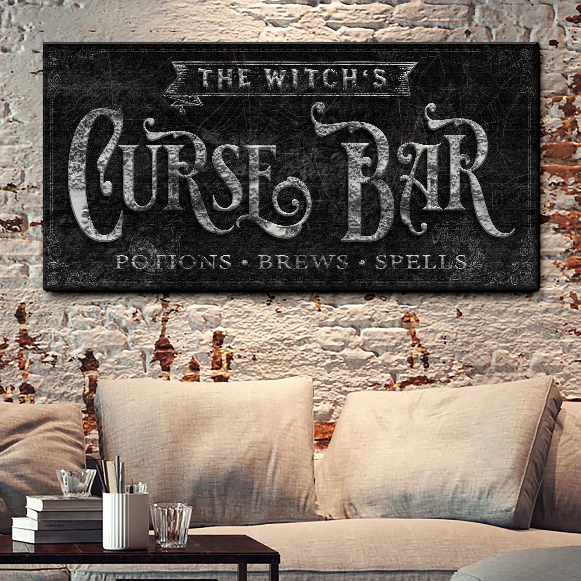 The Witch's Curse Bar Sign II | Tailored Canvases