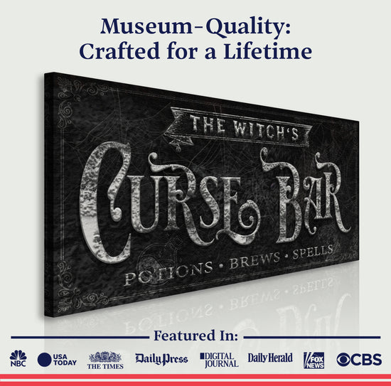 The Witch's Curse Bar Sign II | Tailored Canvases