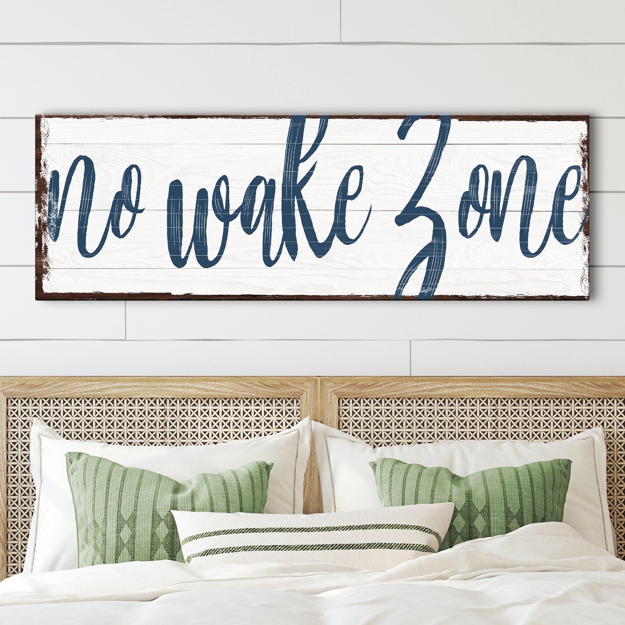 No Wake Zone Sign XV | Tailored Canvases