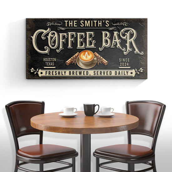 Coffee Bar Sign XII | Tailored Canvases