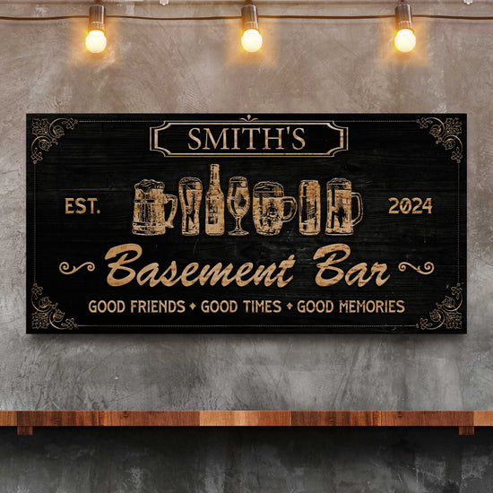Personalized backyard bar sign, customizable outdoor bar sign with name ...