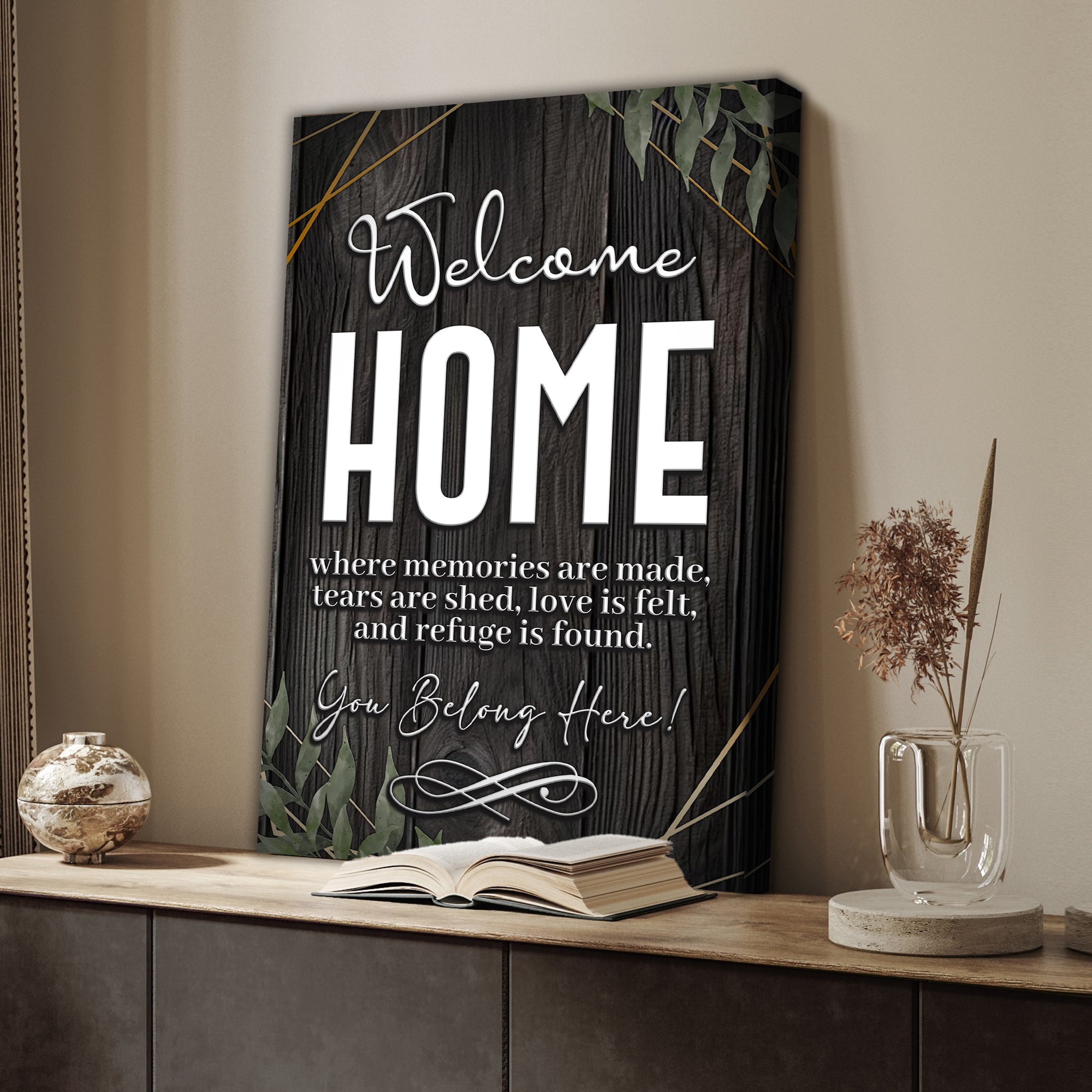 You Belong Here Welcome Home Entryway Sign – Tailored Canvases