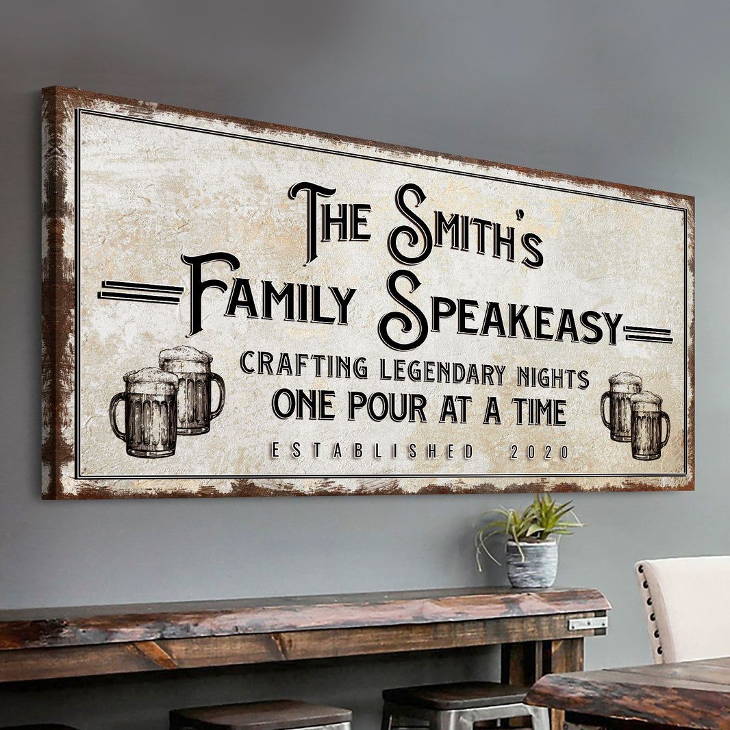 Welcome Friends & Family Sign III - Tailored Canvases