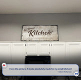 Family Kitchen Sign Personalized Canvas Wall Art – Tailored Canvases