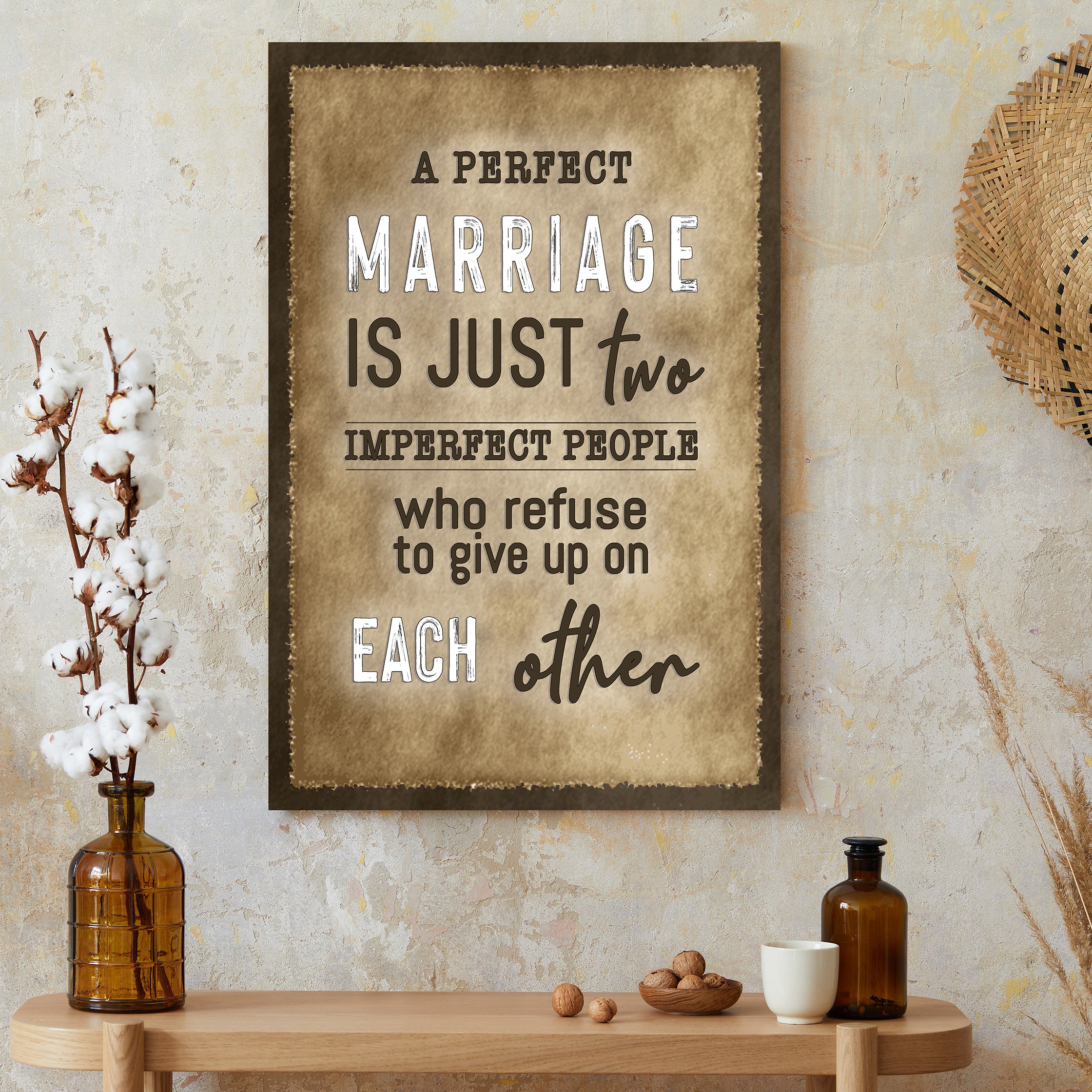 A Perfect Marriage Sign – Tailored Canvases