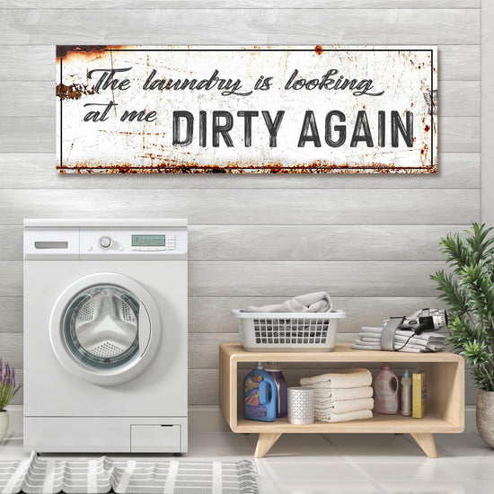 Dirty Laundry Sign - Tailored Canvases