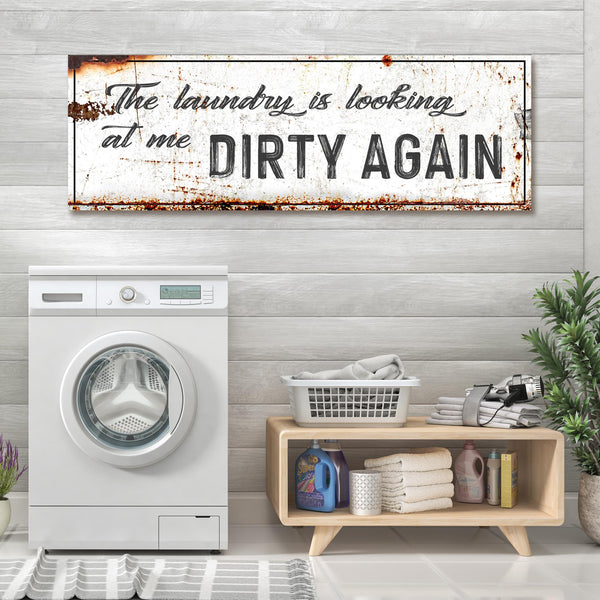 Dirty Laundry Sign - Tailored Canvases