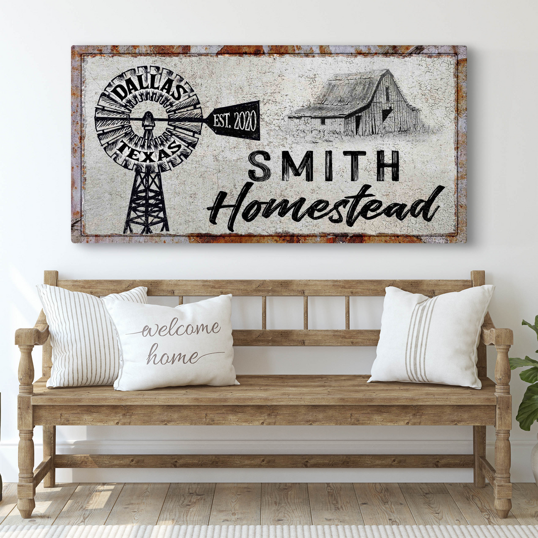 Custom Homestead Signs | Homestead Wall Decor – Tailored Canvases