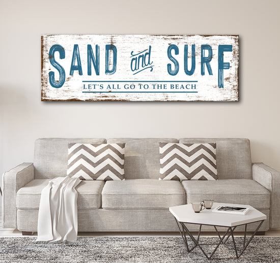 Sand And Surf Sign – Tailored Canvases