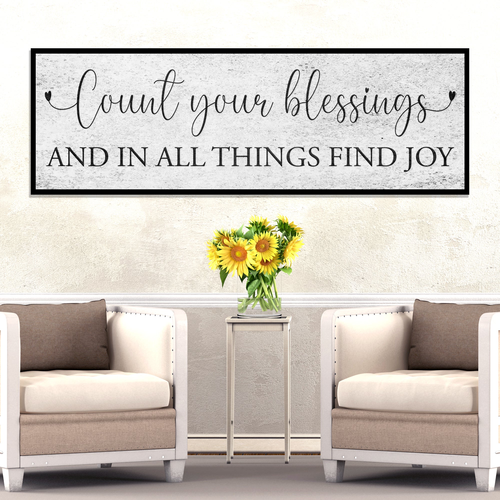 Count Your Blessings Sign III – Tailored Canvases