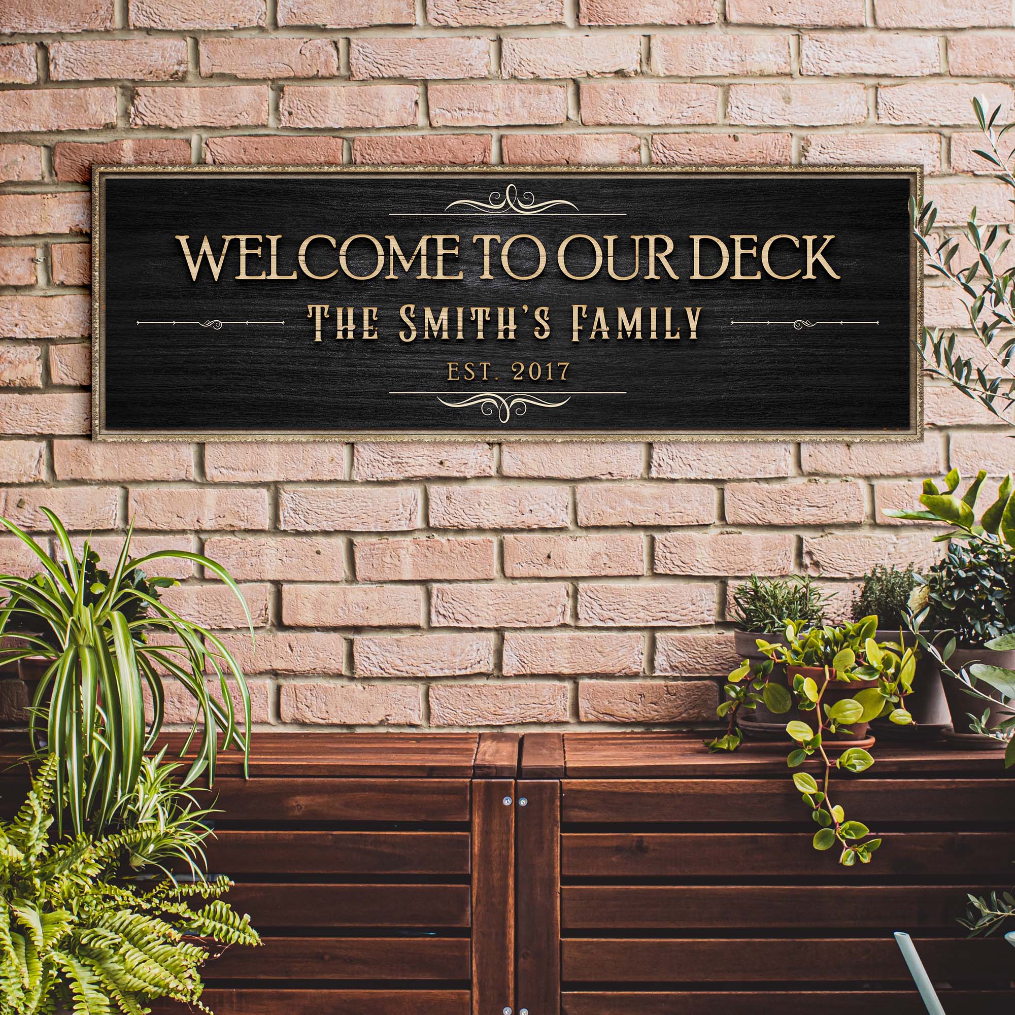 Personalized Deck Signs | Welcome to Our Deck Signs – Tailored Canvases